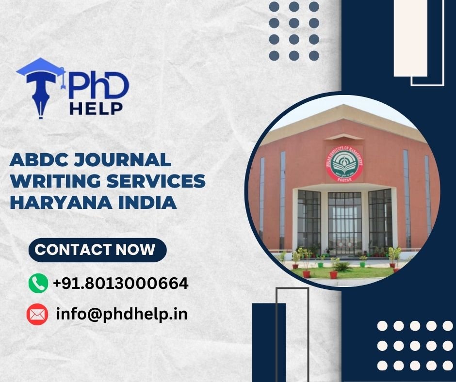 ABDC journal writing services Haryana India | +91.8013000664